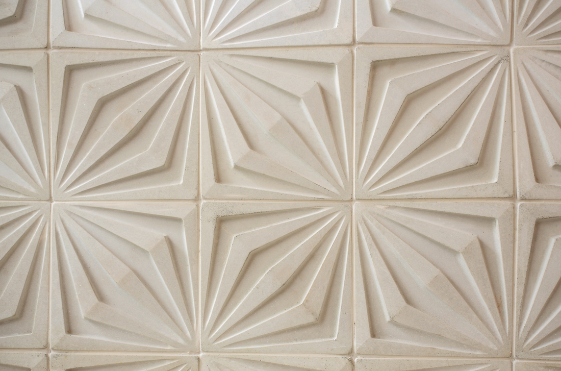 Compass 6" x 6" In Early Gray Tile – Willow + Wild Design